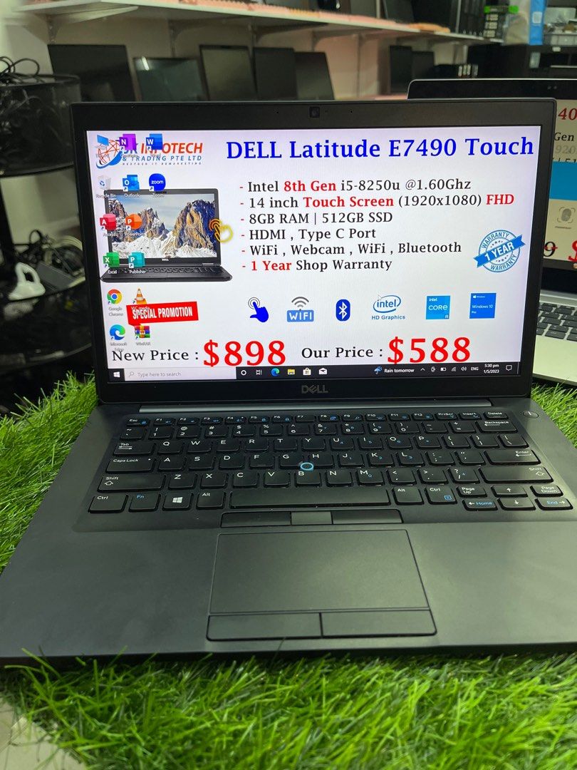 New Arrival - Dell Latitude e7490 Touchscreen 14 inch display with 8GB ...