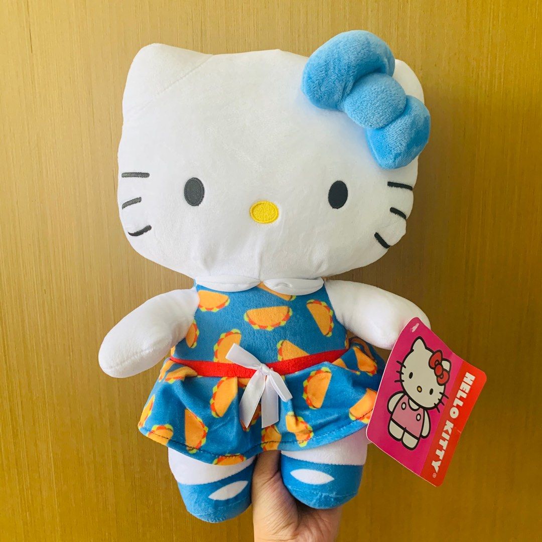 NEW! Hello Kitty Loves Food Blue Taco Dress Plushie Plush Stuff Soft ...