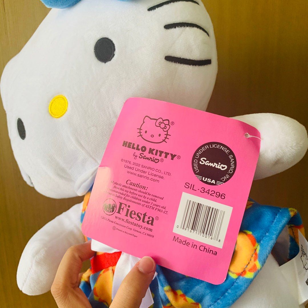 NEW! Hello Kitty Loves Food Blue Taco Dress Plushie Plush Stuff Soft ...