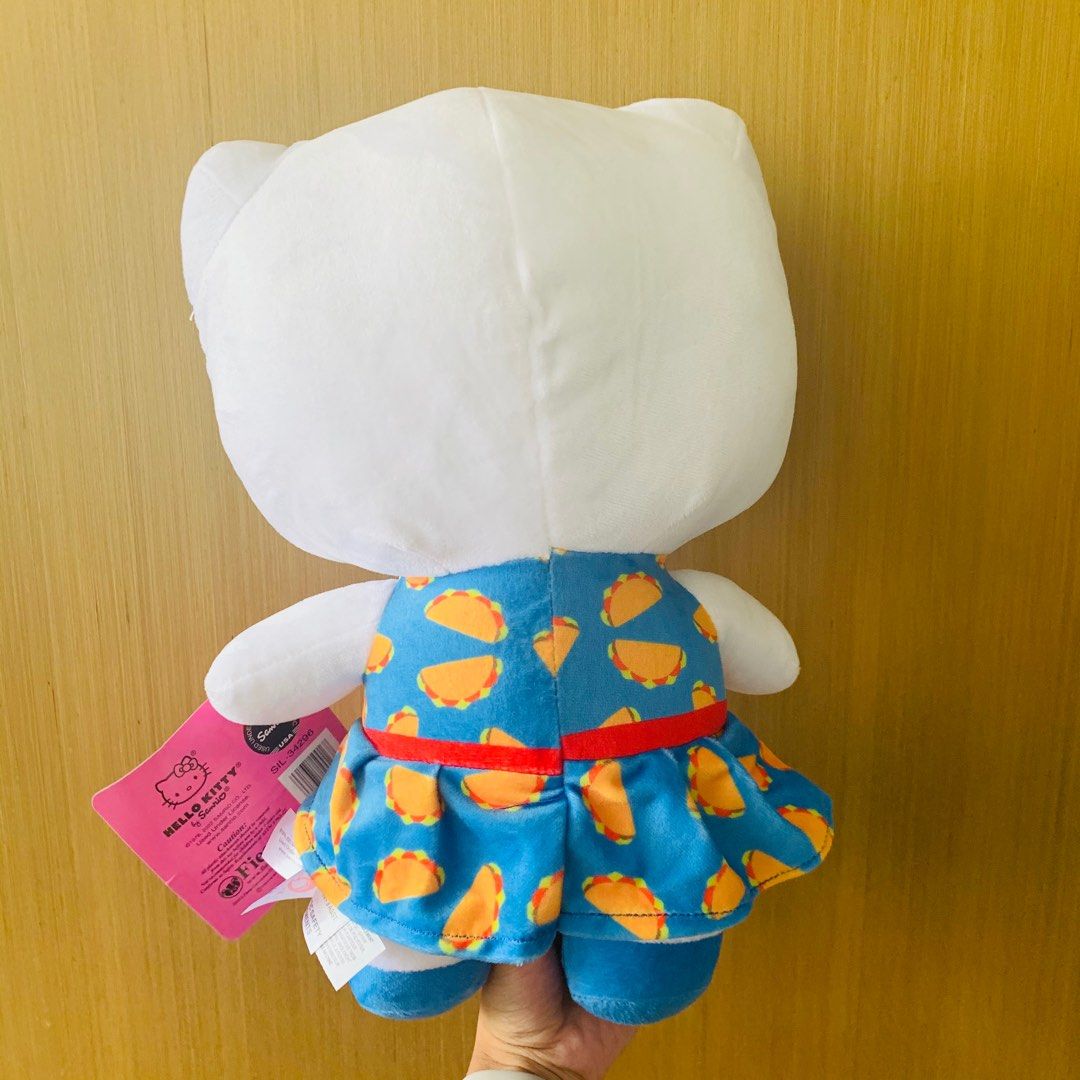 NEW! Hello Kitty Loves Food Blue Taco Dress Plushie Plush Stuff Soft ...