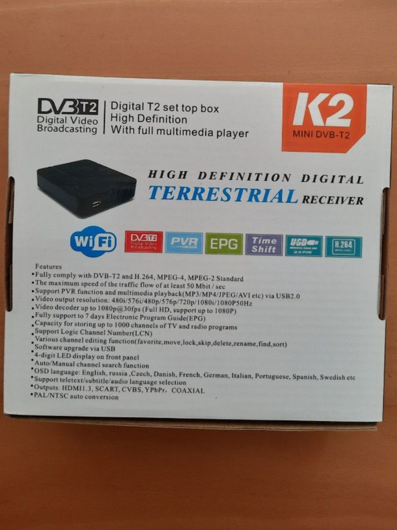 NEW Set Top Box High Definition Digital Terrestrial Receiver + Remote ...