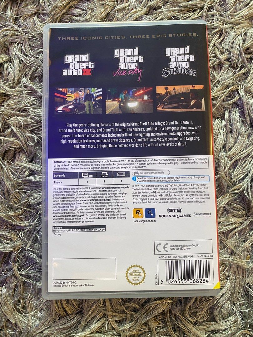 Nintendo Switch - Grand Theft Auto The Trilogy Definitive Edition ...