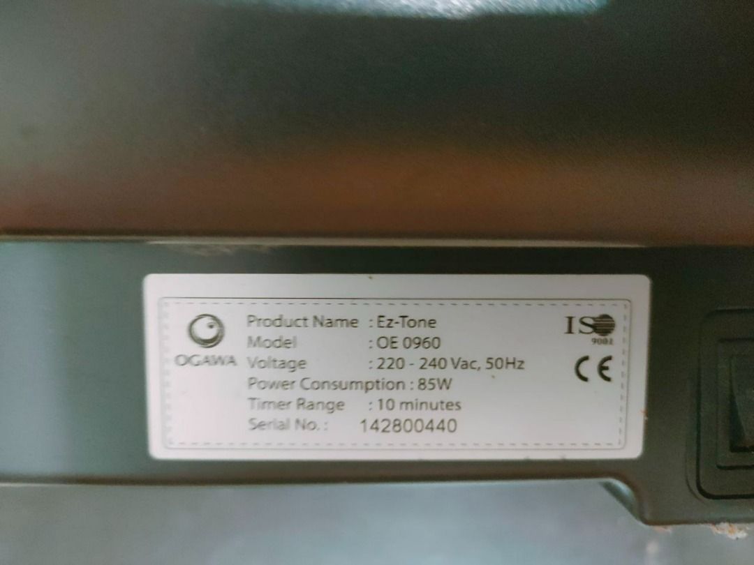 Ogawa EZ Tone Work Out Machine OE 0960, Sports Equipment, Exercise ...