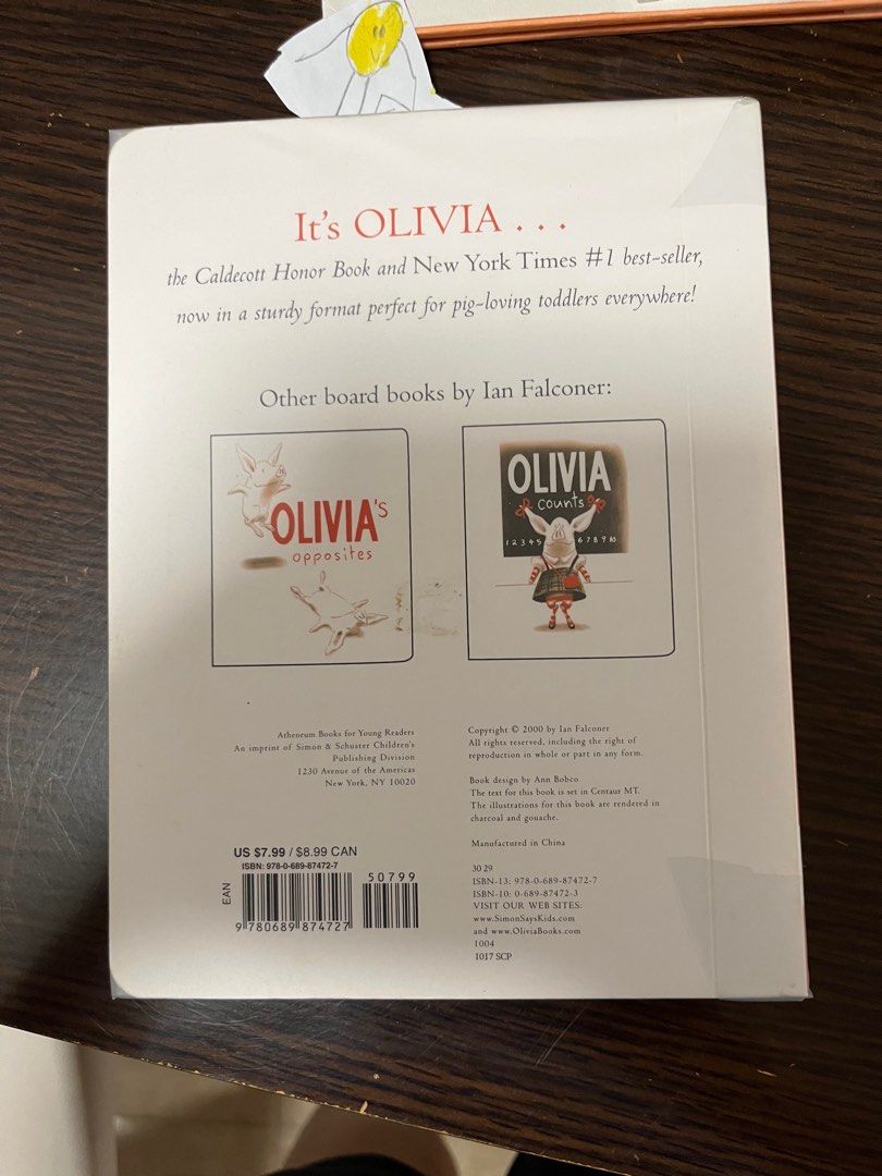 Olivia by Ian Falconer, 興趣及遊戲, 書本 & 文具, 小說 & 故事書 - Carousell