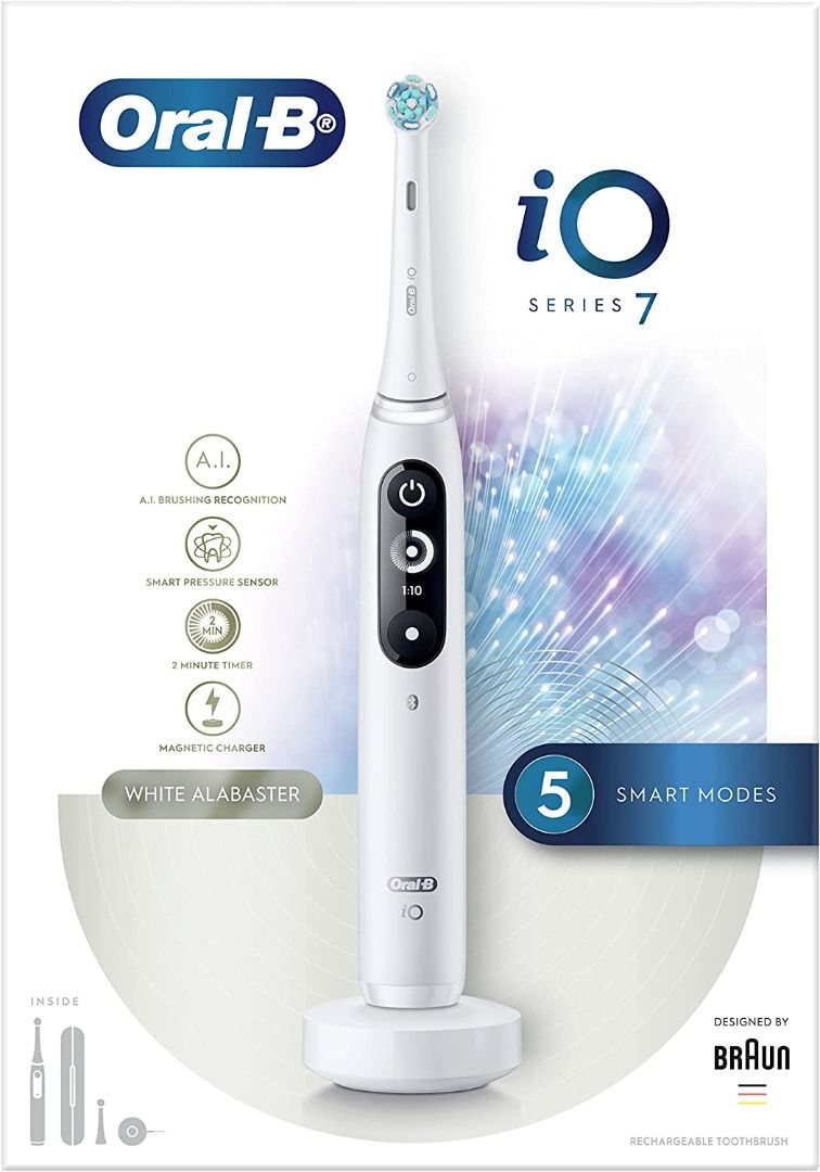 Oral-B iO Series 7 Electric Toothbrush with Micro Vibration Bluetooth ...