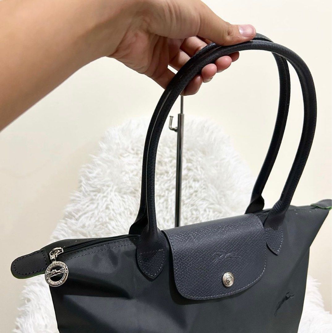 Original longchamp club small LH grey, Luxury, Bags & Wallets on Carousell