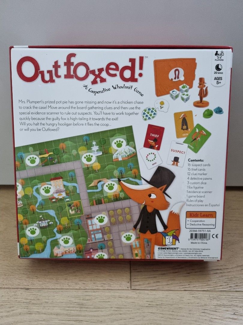 Outfoxed board game, Hobbies & Toys, Toys & Games on Carousell