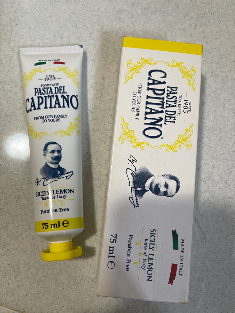 Pasta Del Capitano (Lemon) ( ToothPaste from Italy), Beauty & Personal ...