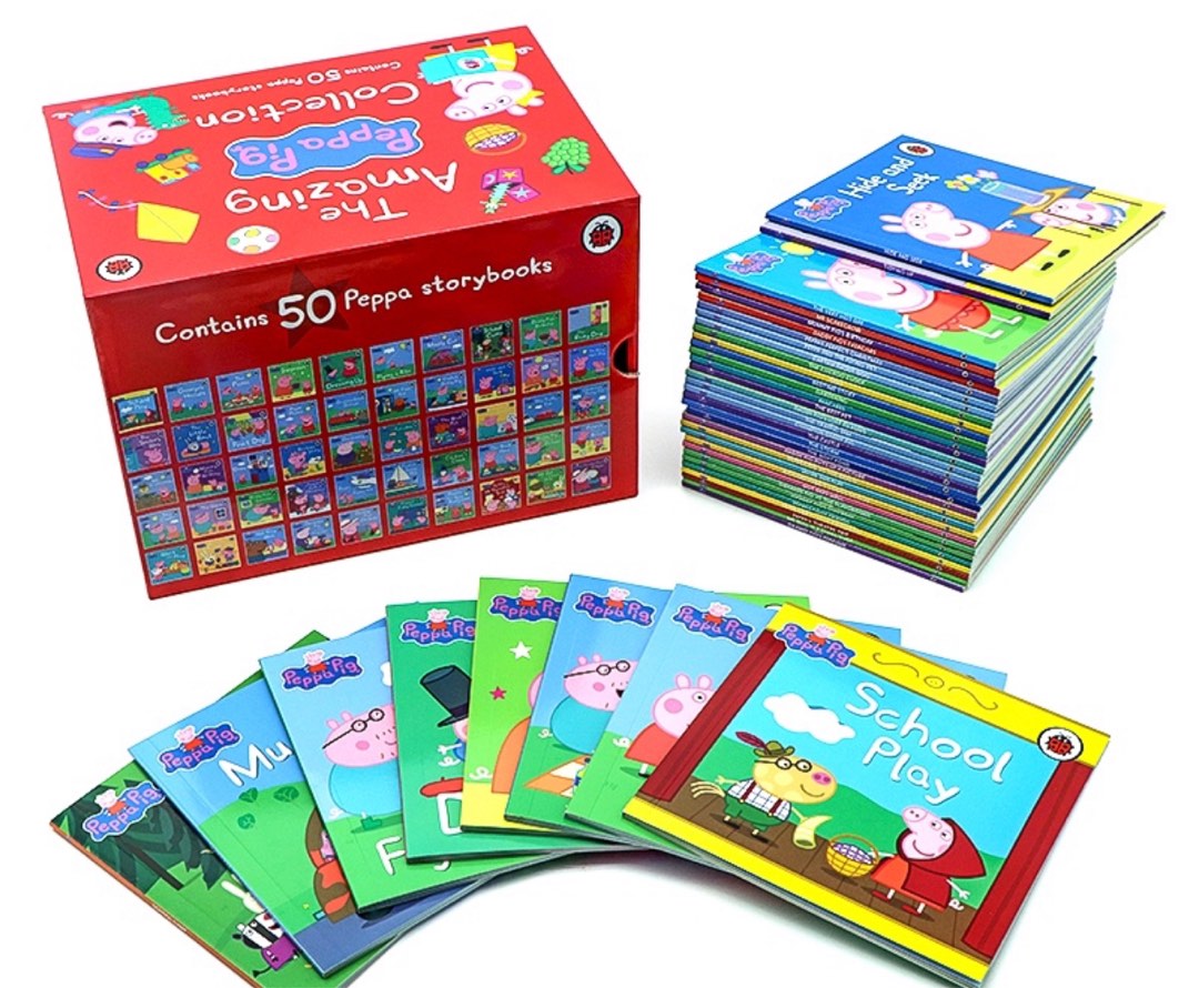 peppa pig red box books set, Hobbies & Toys, Books & Magazines ...