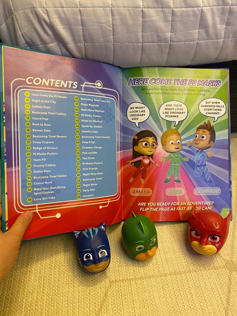 PJ Masks Fun Book and Toys, Hobbies & Toys, Books & Magazines, Children ...