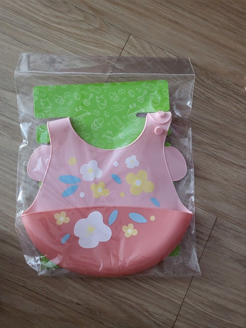 Plastic bib with food collector, Babies & Kids, Nursing & Feeding ...
