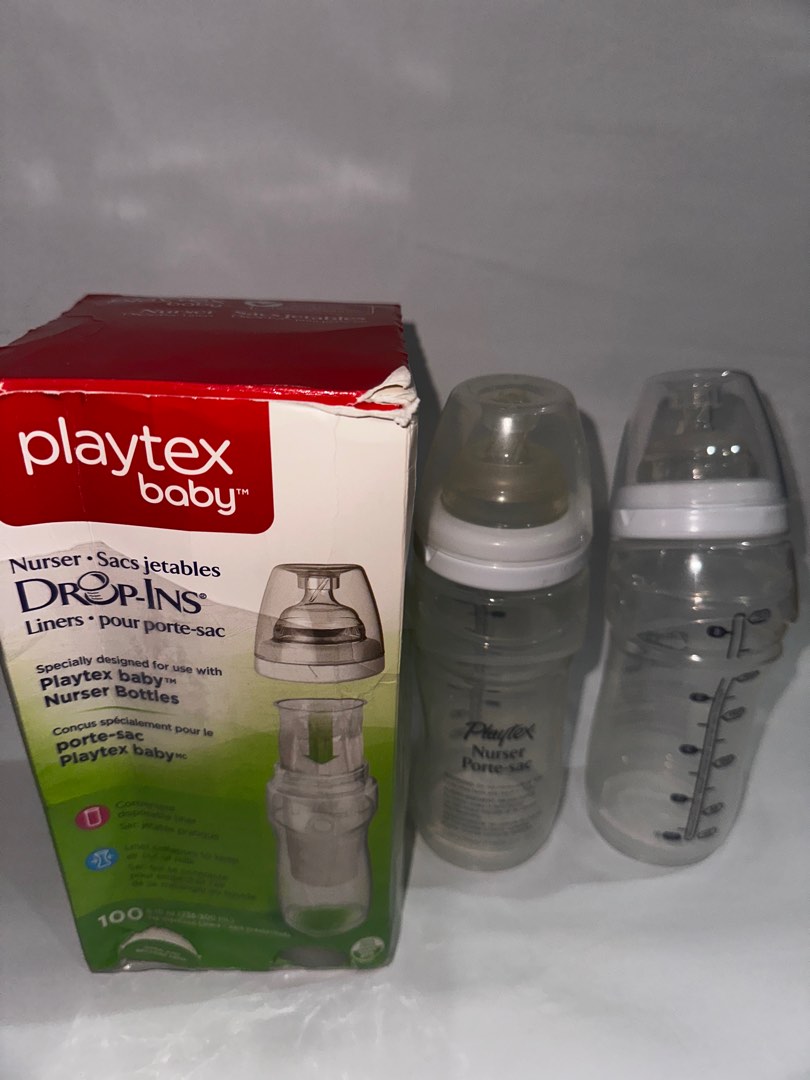 Playtex baby nurser bottles with drop ins, Babies & Kids, Nursing ...