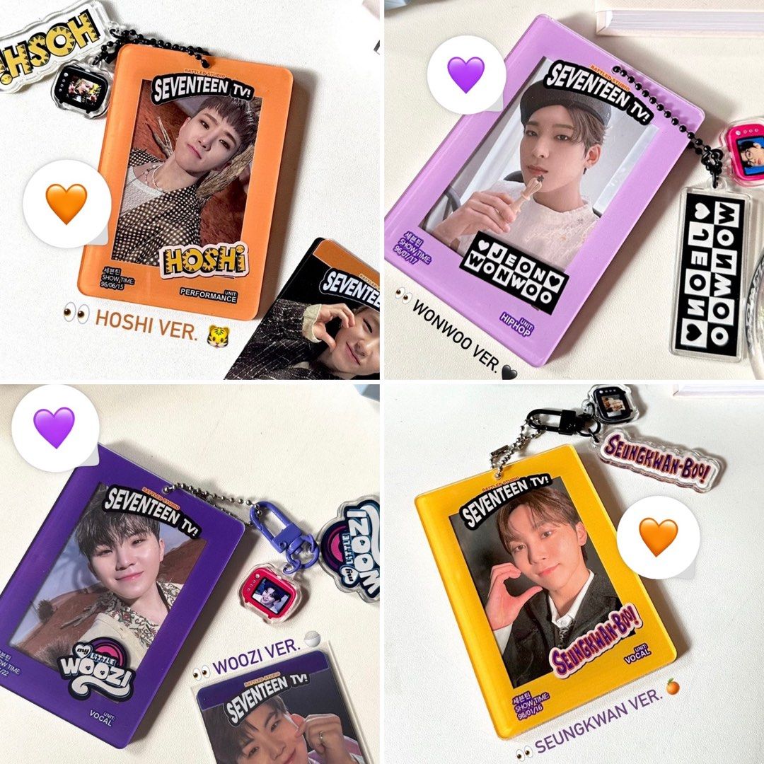 [PO] (BATCH 1)( WTS/LFB) SEVENTEEN ACRYLIC PHOTOCARD PC HOLDER KEYCHAIN || Scoups Seungcheol ...