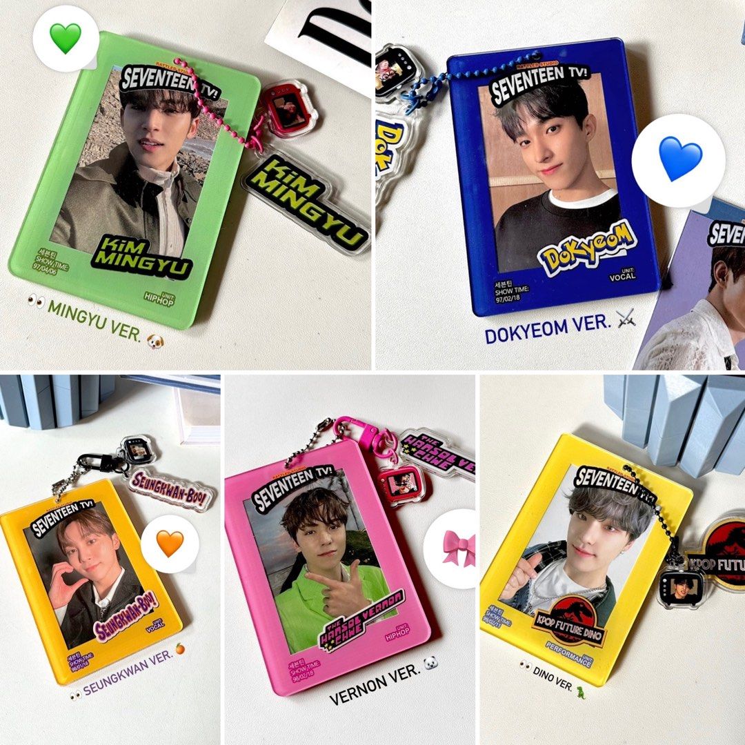 [PO] (BATCH 1)( WTS/LFB) SEVENTEEN ACRYLIC PHOTOCARD PC HOLDER KEYCHAIN || Scoups Seungcheol ...