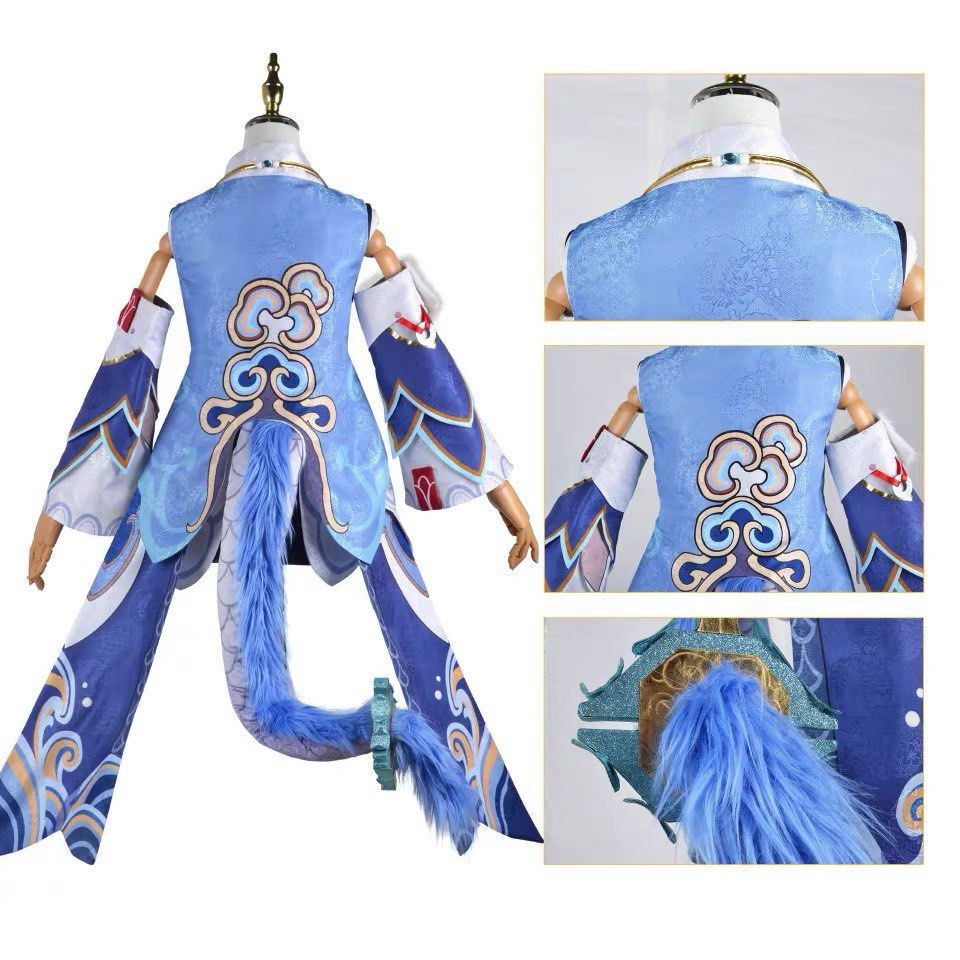 [PO] Bailu Honkai Star Rail Cosplay HSR Bai lu Costume Wig Shoes ...