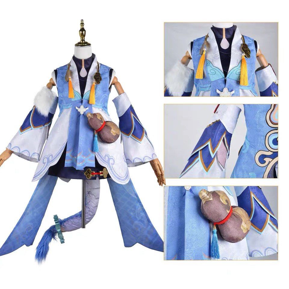 [PO] Bailu Honkai Star Rail Cosplay HSR Bai lu Costume Wig Shoes ...