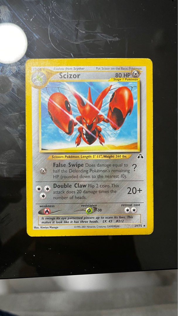 Pokemon Card Scizor, Hobbies & Toys, Toys & Games on Carousell
