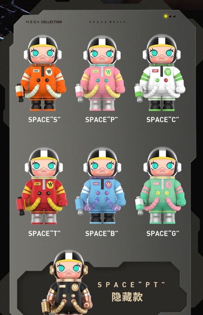 [POPMART] POPMART SPACEMOLLY SPACE MOLLY MEGA 400% SPACEMOLLY RETURNS ...