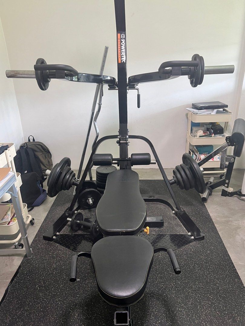 Powertec levergym + extra freebies, Sports Equipment, Exercise ...