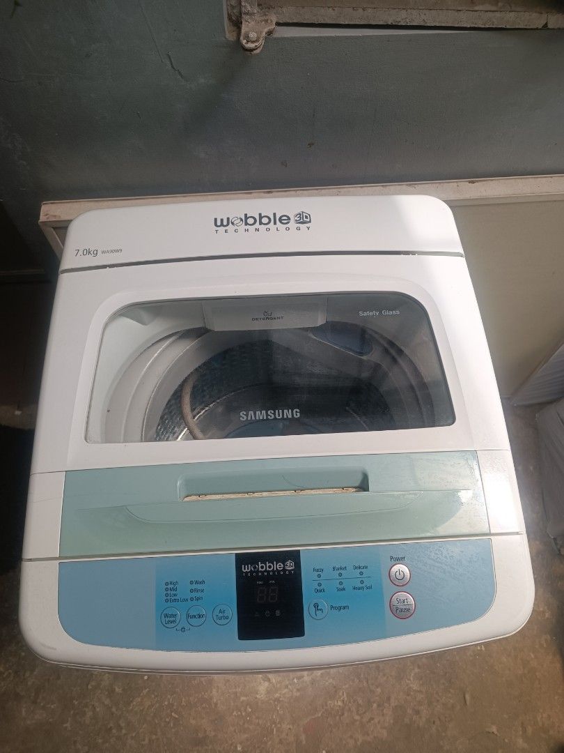 Pre-loved Samsung 7kg automatic washing machine (wobble 3D technology ...