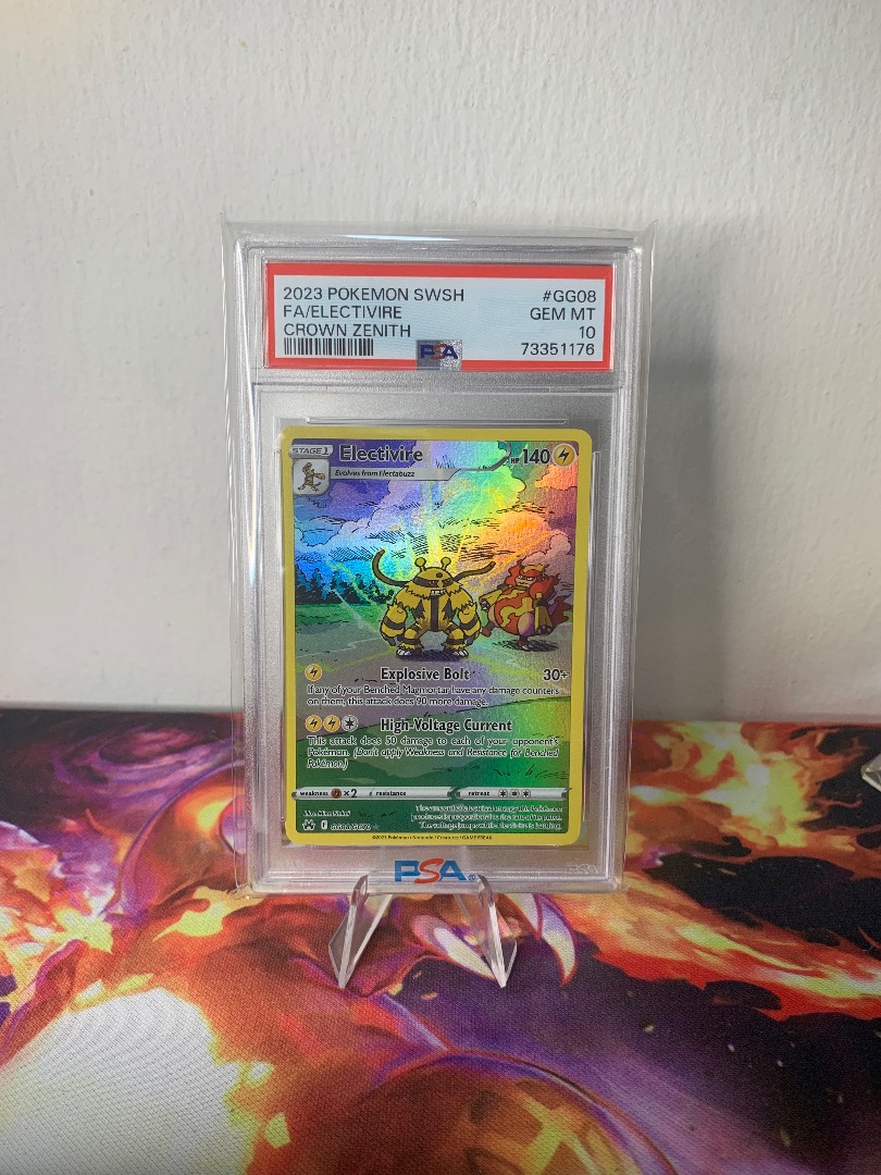 PSA 10 Electivire Crown Zenith GG08, Hobbies & Toys, Toys & Games on Carousell
