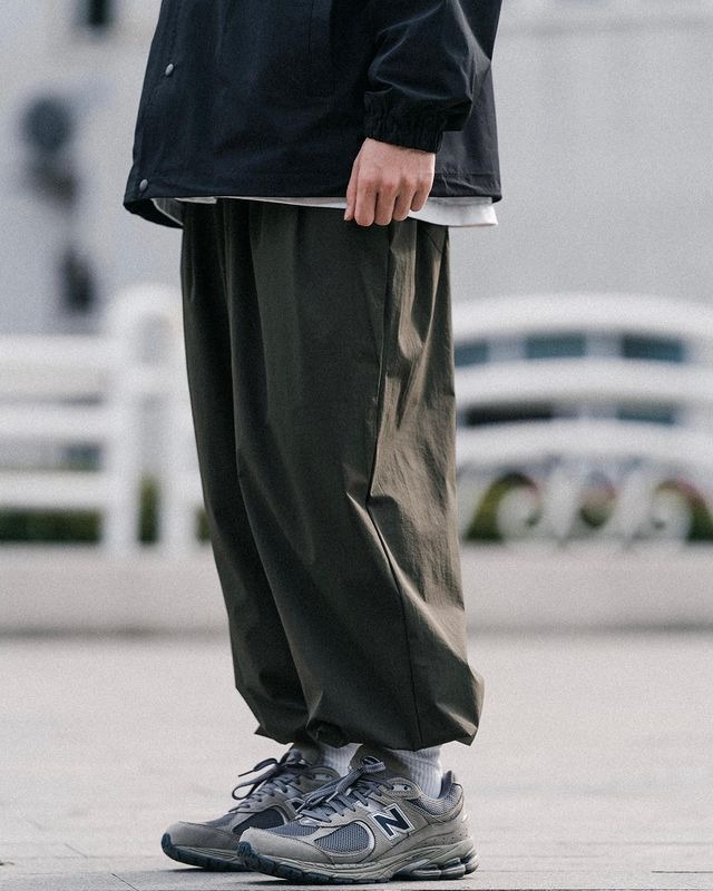 Punctilious Wide Baggy Semi Balloon Parachute Zazen Pants, Men's ...