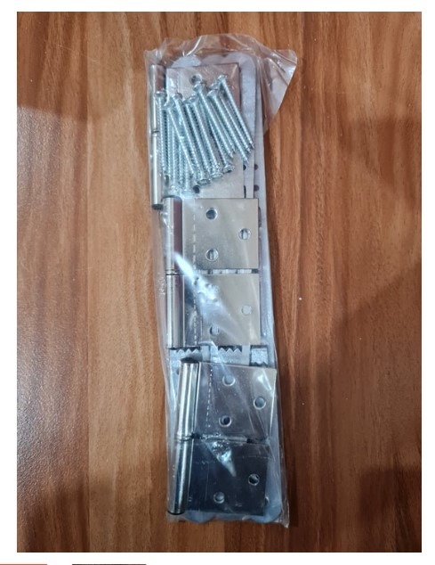 PVC Door Hinges Complete Set Stainless Door Hinge with Screw (per set ...