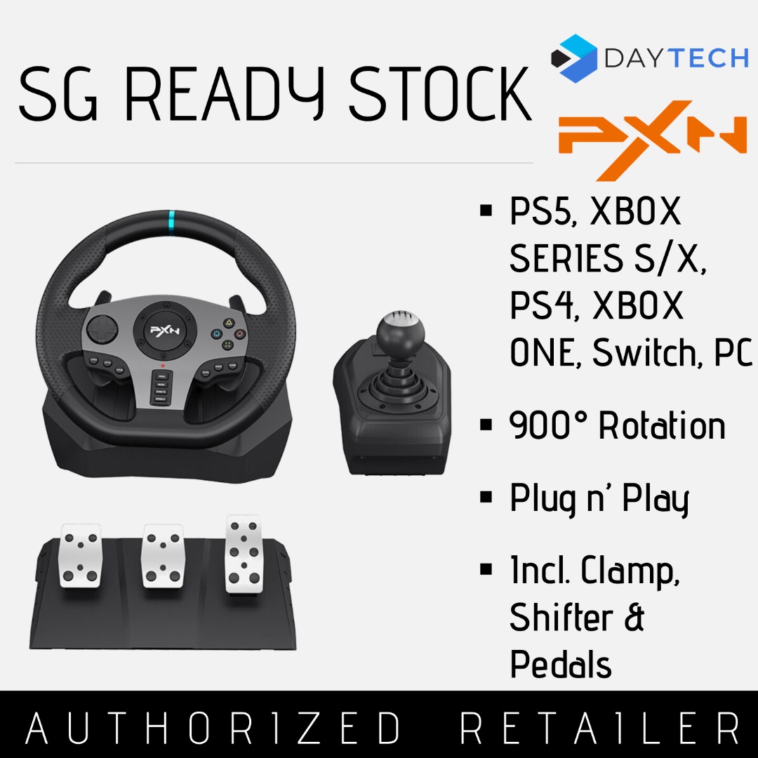 PXN V9 USB Gaming Racing Wheel PS5 XBOX SERIES PS4 Switch PC Steering ...