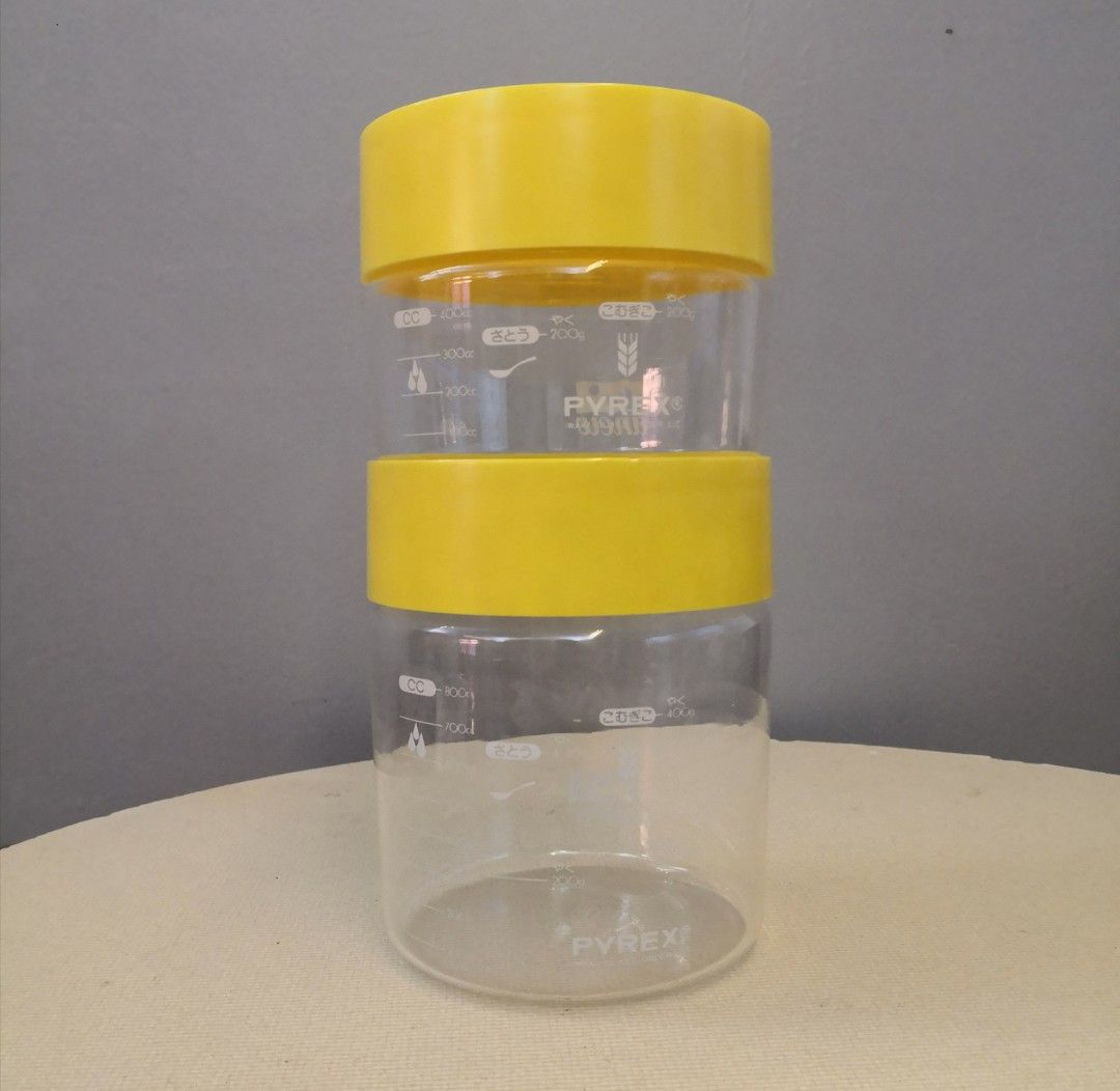 Pyrex Iwaki canister jar 2, Furniture & Home Living, Kitchenware ...