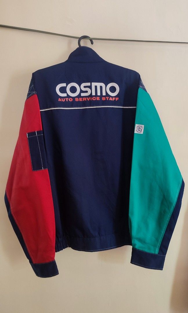Rare Japanese Cosmo Auto Service Staff Jacket, Men's Fashion, Coats ...