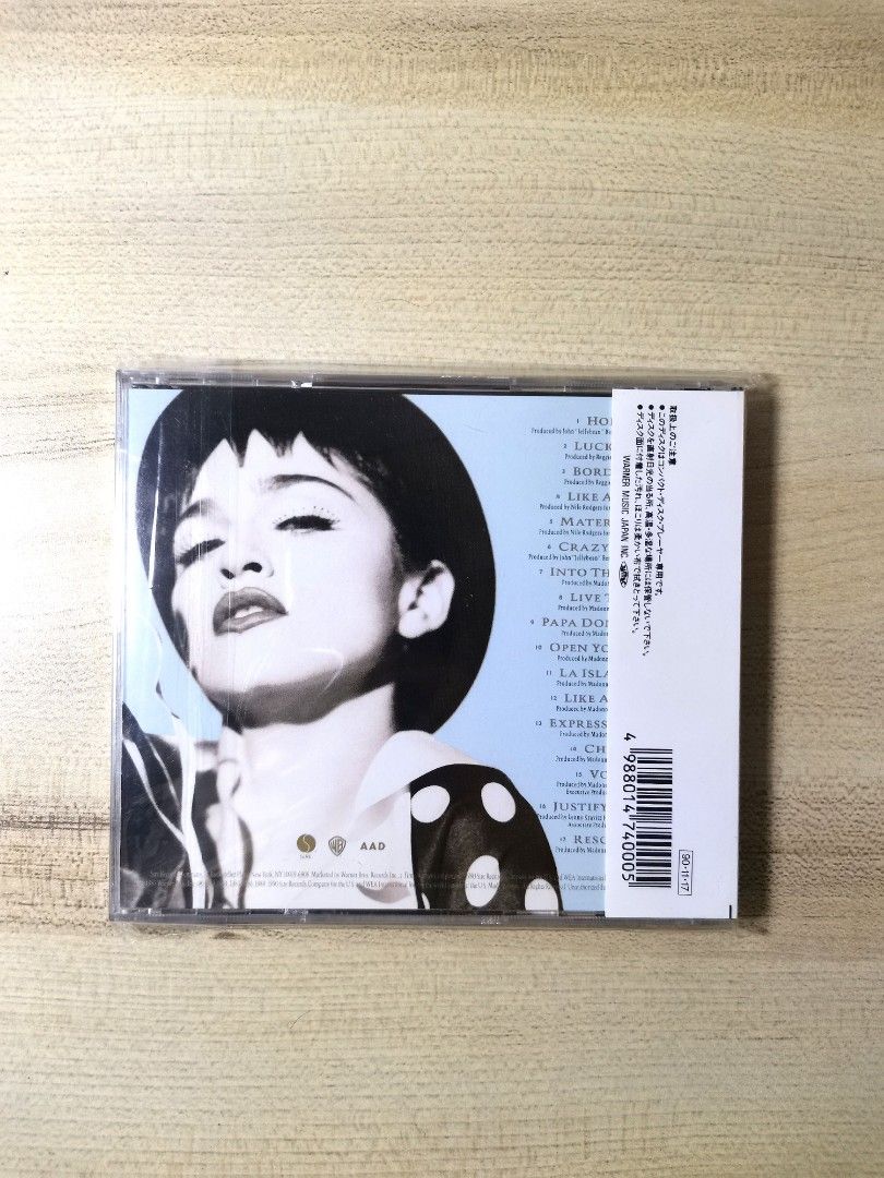 RARE/JAPAN PRESSING: MADONNA- THE IMMACULATE COLLECTION JAPAN PRESSING CD WITH OBI STRIP AND ...