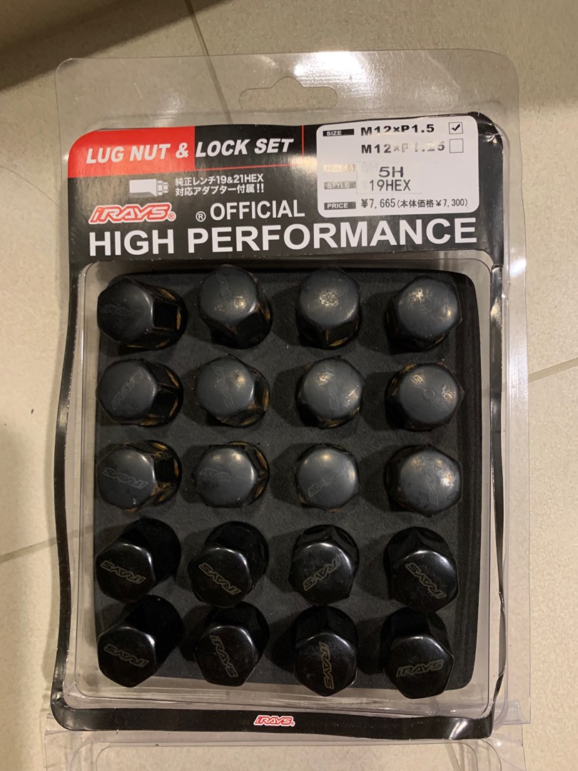 Rays lug nuts (replica), Car Accessories, Tyres & Rims on Carousell