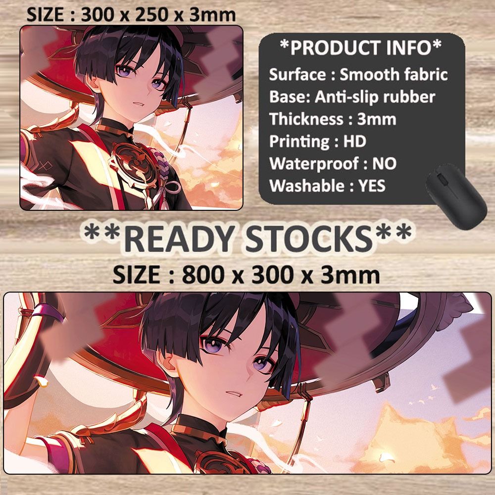 [READYSTOCKS] Genshin Impact Mousepad Genshin Mouse pad Genshin Merch ...
