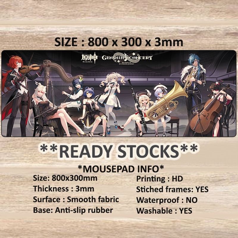 [READYSTOCKS] Genshin Impact Mousepad Genshin Mouse pad Genshin Merch ...