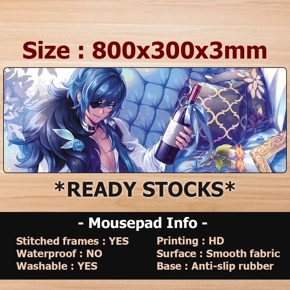 [READYSTOCKS] Genshin Impact Mousepad Genshin Mouse pad Genshin Desk mat Genshin Merch Genshin ...