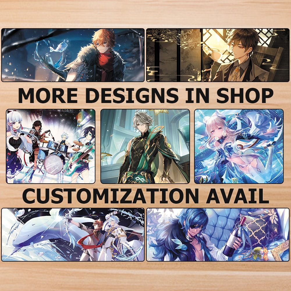 [READYSTOCKS] Genshin Impact Mousepad Genshin Mouse pad Genshin Desk ...