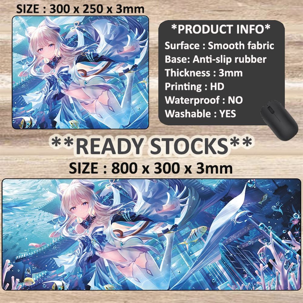 [READYSTOCKS] Genshin Impact Mousepad Genshin Mouse pad Genshin Desk ...
