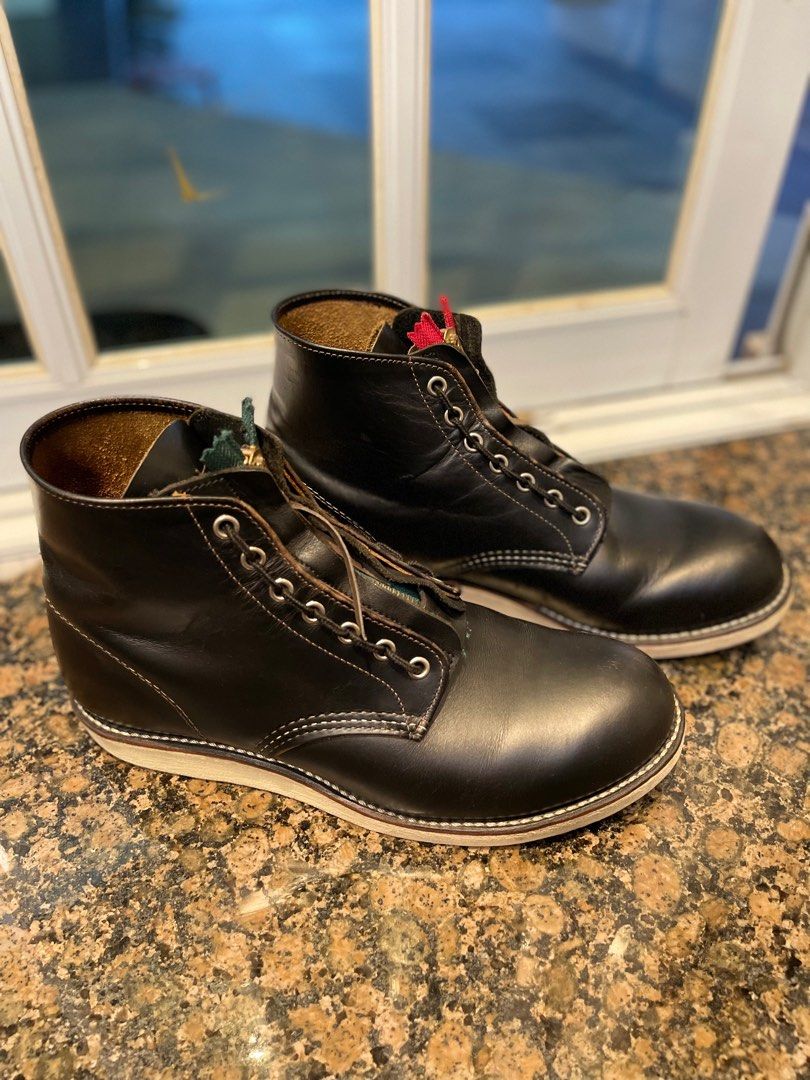 Red Wing Round Toe Black, Men's Fashion, Footwear, Boots on Carousell