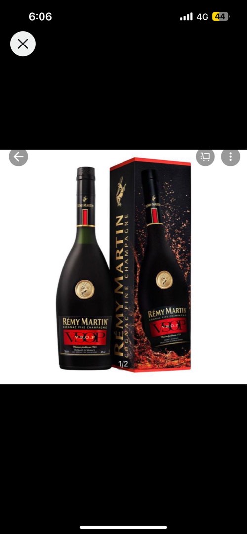 Remy Martin VSOP, Food & Drinks, Alcoholic Beverages on Carousell