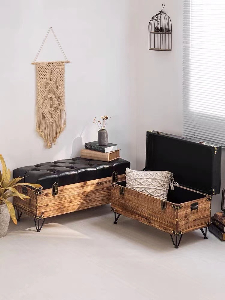 Retro Sitting Storage Bench, 傢俬＆家居, 傢俬, 椅子 - Carousell