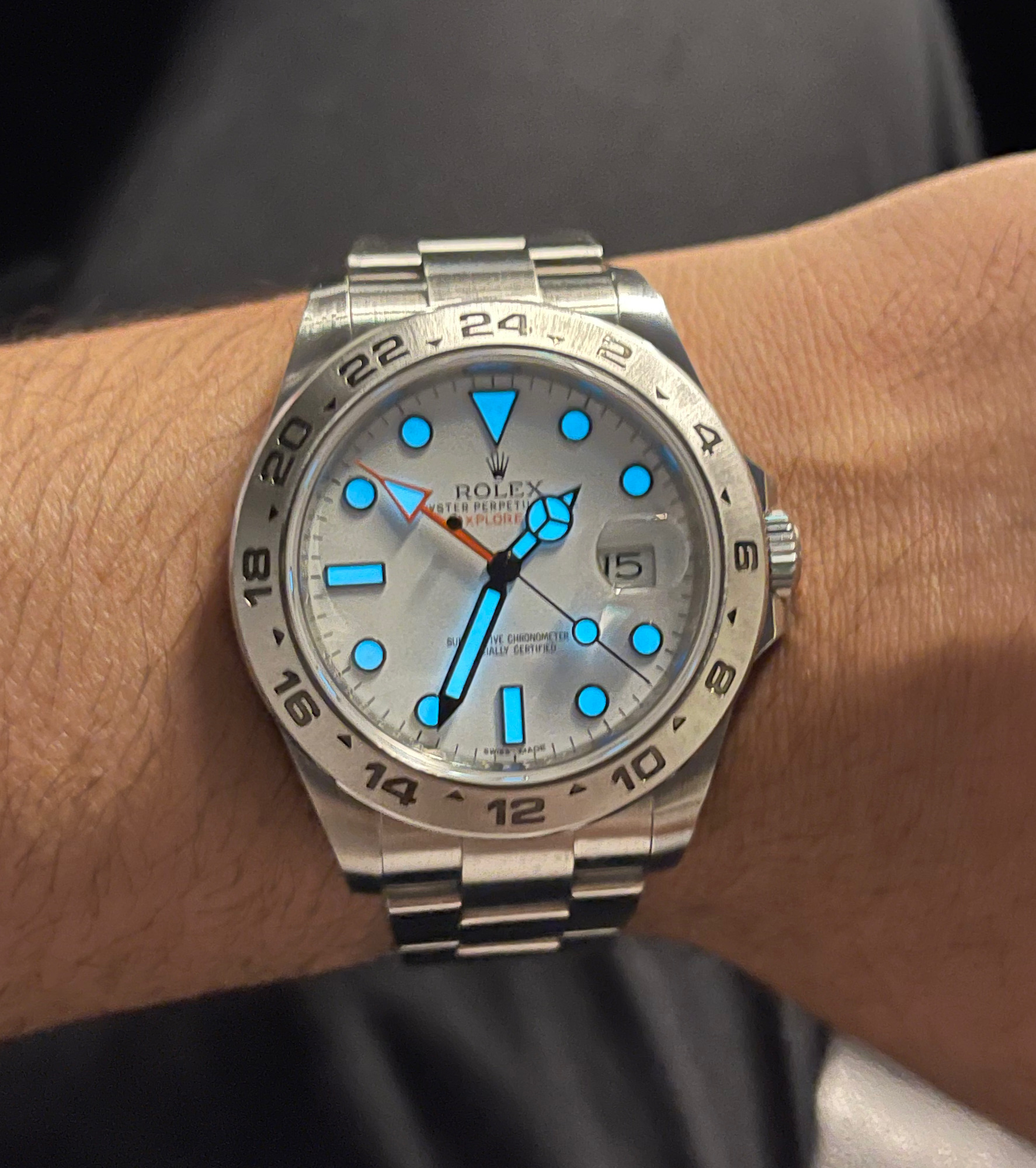 Rolex explorer II Polar Ref 216570 Full Set, Luxury, Watches on Carousell