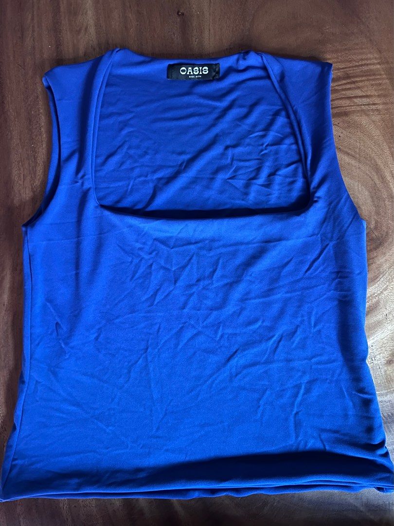 Royal Blue Top, Women's Fashion, Tops, Sleeveless on Carousell