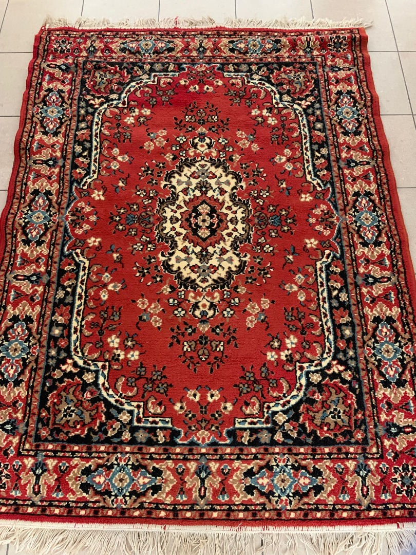 Ruby Red Exotic Print Carpet, Furniture & Home Living, Home Decor ...
