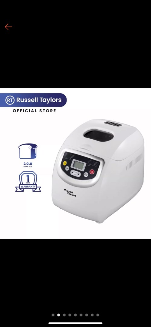 Russell Taylor bread maker, TV & Home Appliances, Kitchen Appliances ...
