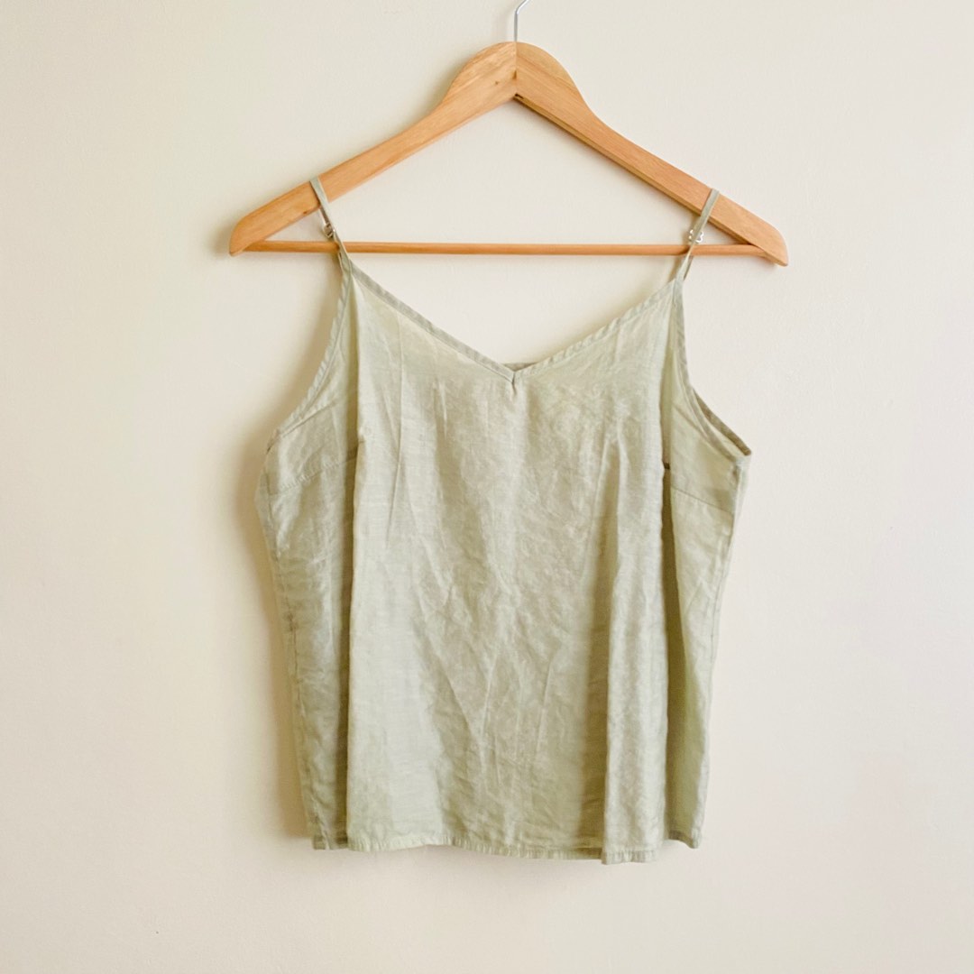 Sage Green Cami Top on Carousell