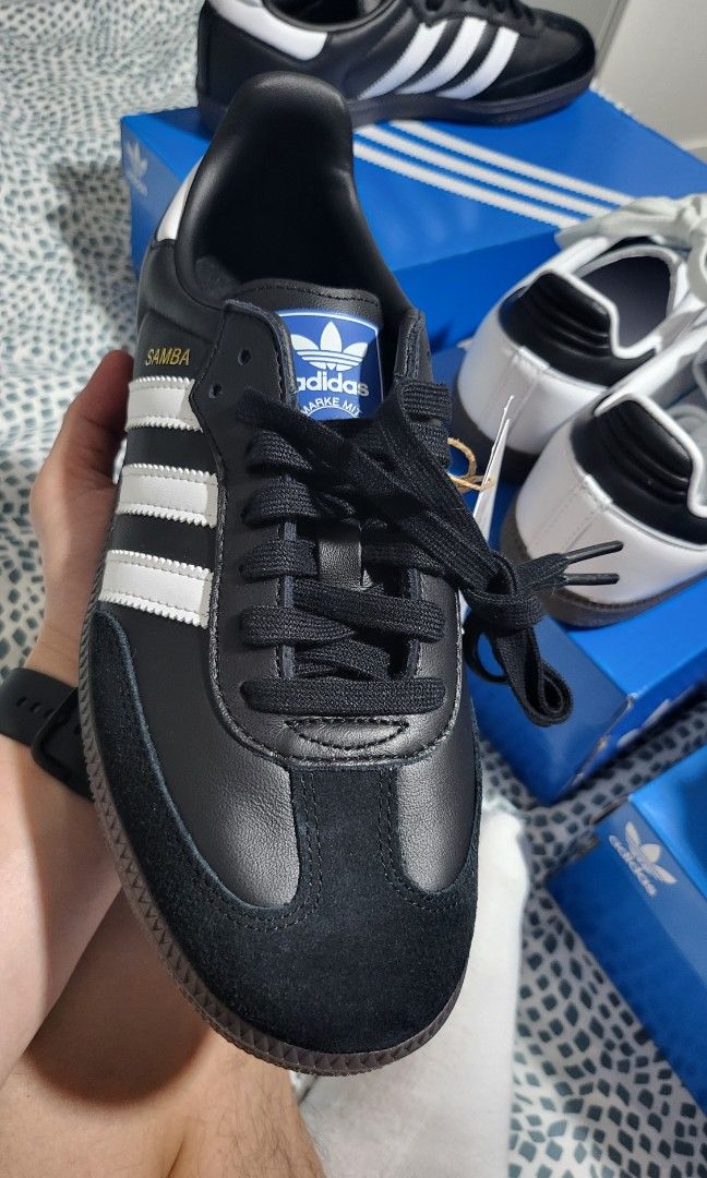 SAMBA OG core black and white, Men's Fashion, Footwear, Sneakers on ...