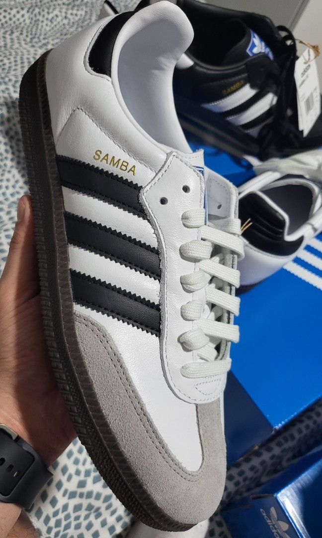 SAMBA OG core black and white, Men's Fashion, Footwear, Sneakers on ...