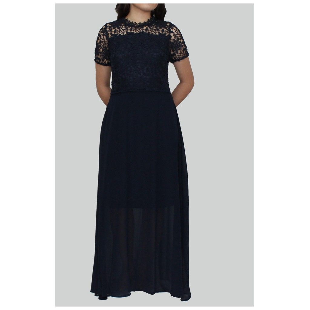 SAMLIN NAVY BLUE DRESS, Women's Fashion, Dresses & Sets, Dresses on ...