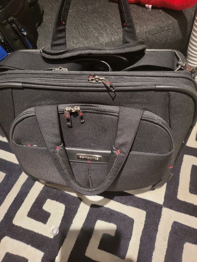 Samsonite 2 wheel roller document bag, Men's Fashion, Bags, Briefcases ...
