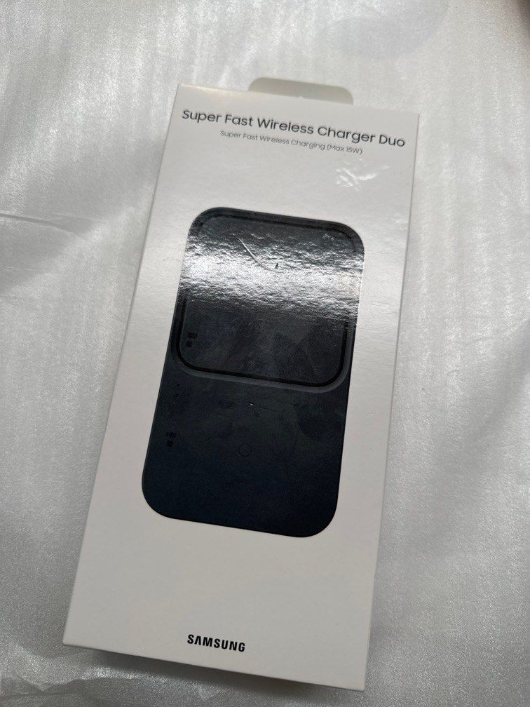 SAMSUNG super fast Wireless Charger Duo Max 15W, Mobile Phones & Gadgets, Mobile & Gadget ...